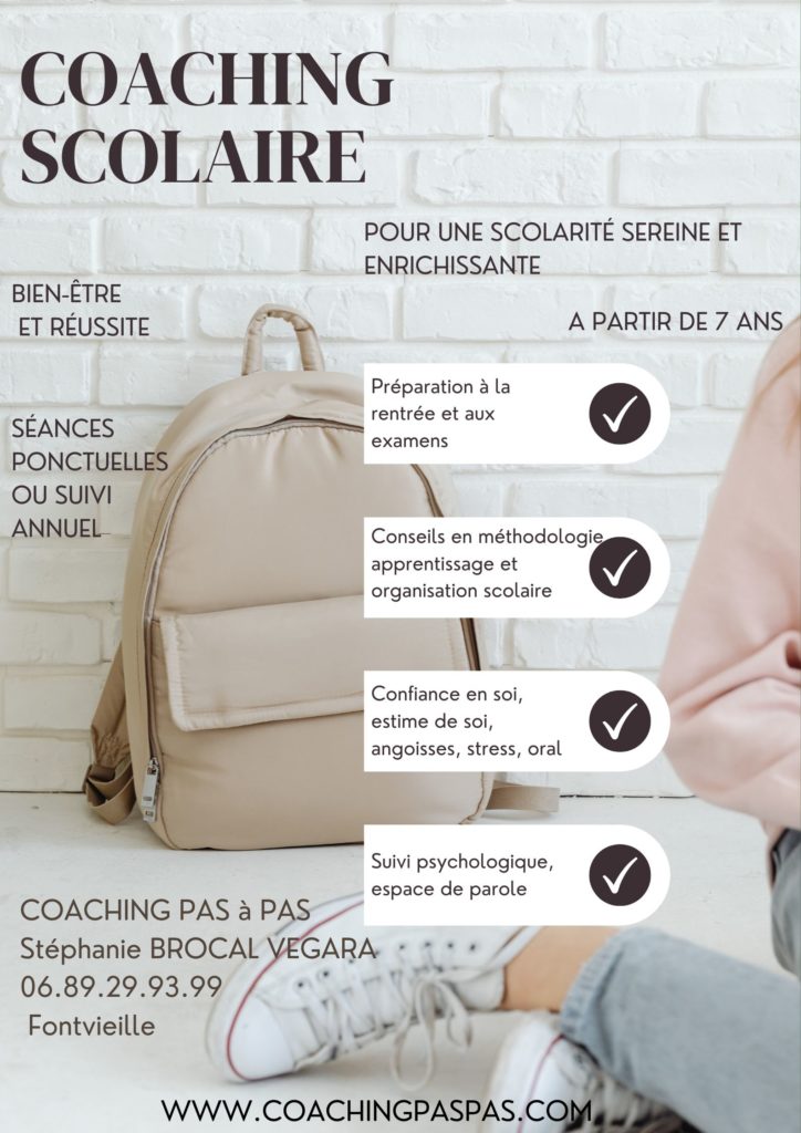 COACHING SCOLAIRE - COACHING PAS A PAS